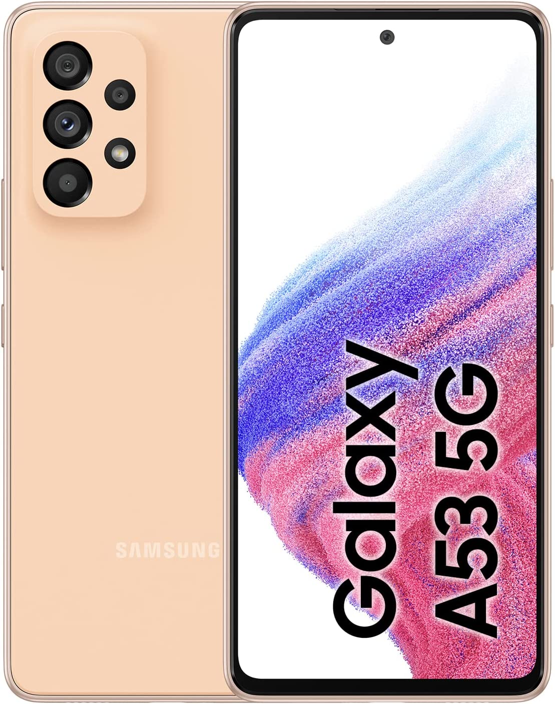 Samsung Galaxy A53 Dual Sim - 128GB, 8GB RAM, 5G, Peach - tejarra.com