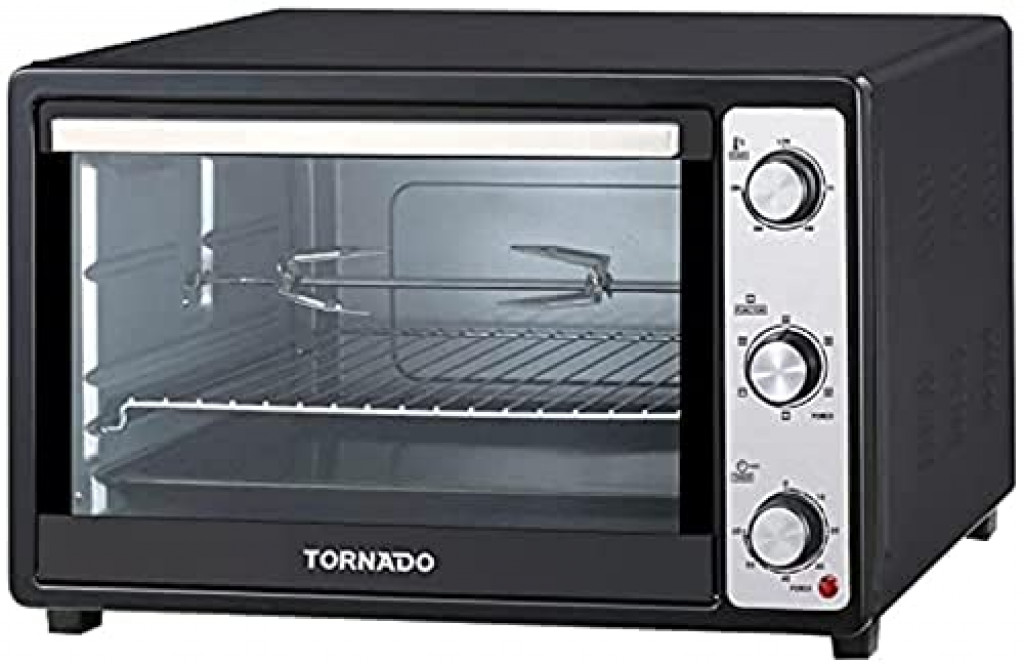 TORNADO Electric Oven 48 litre, 1800 Watt in Black Color With Grill and ...