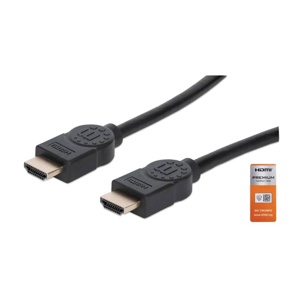 Manhattan Premium High Speed HDMI Cable with Ethernet HEC ARC 3D 4K ...