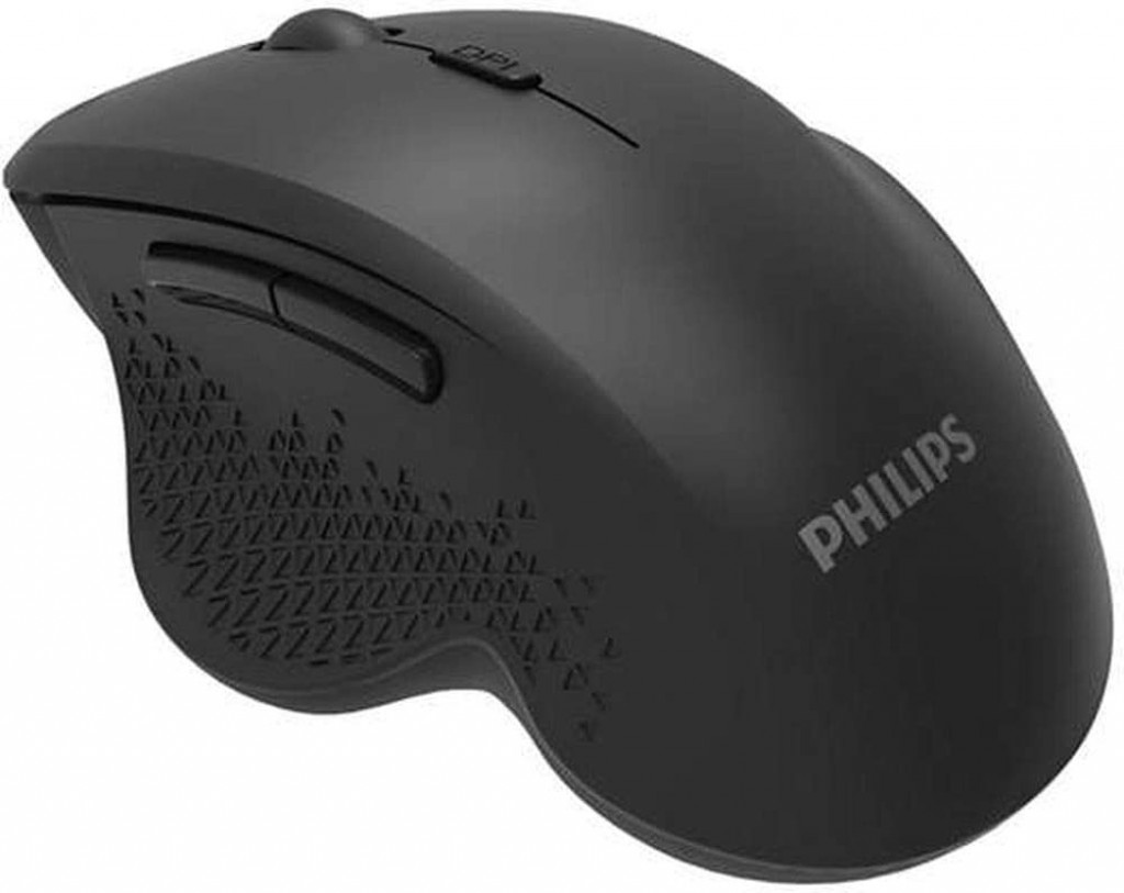 Philips SPK7624 Wireless Optical Gaming Mouse - Black - tejarra.com