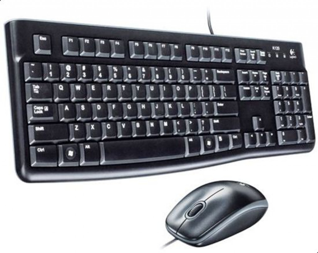 Logitech Desktop MK120 Wirred Keyboard & Mouse - tejarra.com