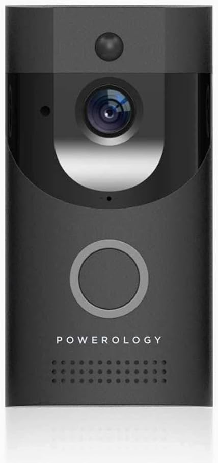 Powerology Smart Video Doorbell With Two Way Talk, Motion Sensor ...