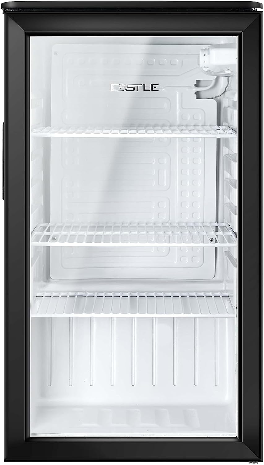 Castle Refrigerator 4.5 Feet 97 Liter Glass Door FR 1097 G - tejarra.com