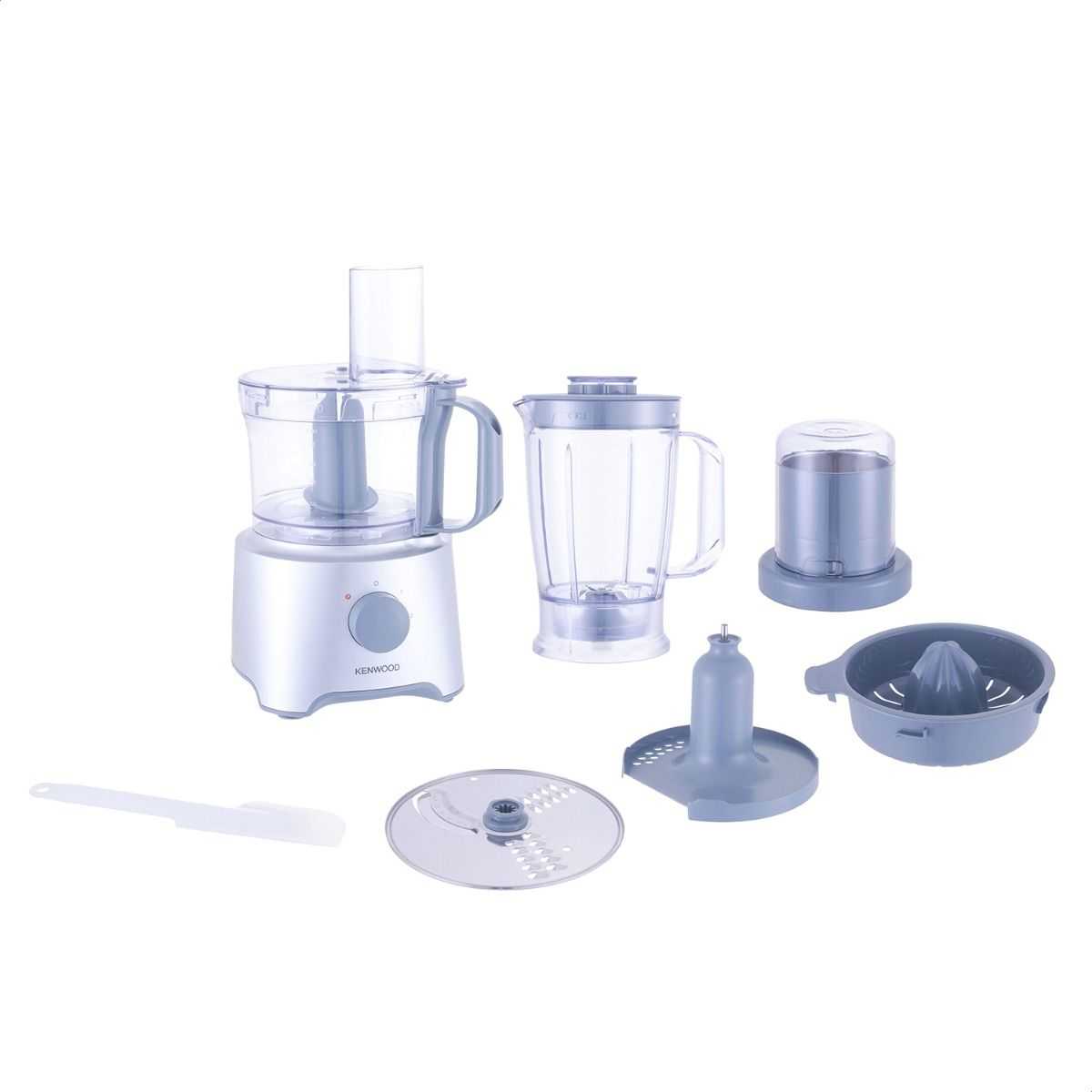 Kenwood Multipro Compact Food Processor, 800 Watt, Silver - FDP302SI ...