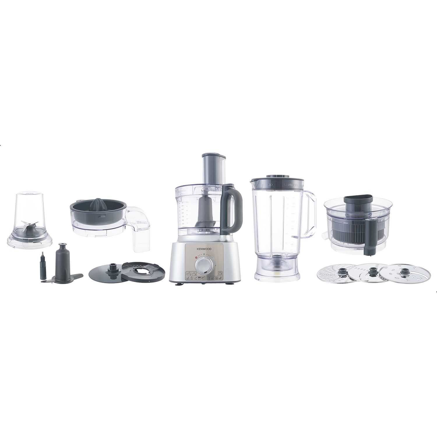 Kenwood Multipro Food Processor, 1000 Watt, Silver - FDP65.880si ...