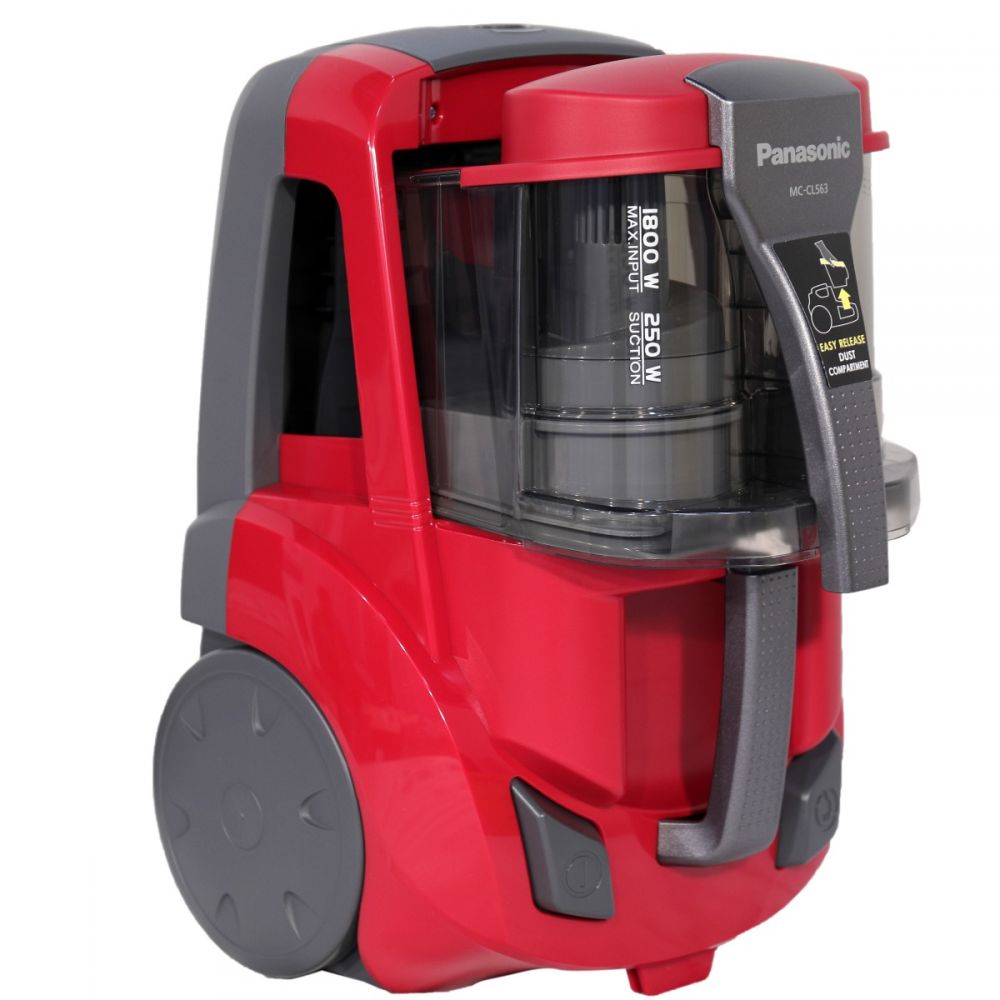 Panasonic Mega Cyclone Bagless Vacuum Cleanerr, 1800 Watt, Red- MC ...