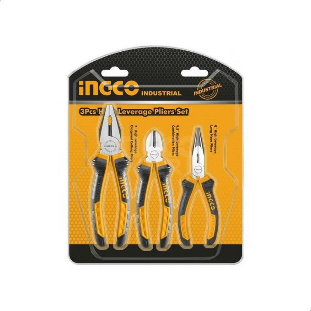 Ingco HKPS08318 Pliers Set - 3 Pieces - tejarra.com