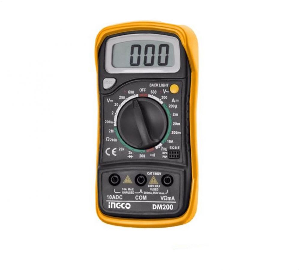 Ingco DM200 Digital Electric Multimeter - 200 Volts - tejarra.com