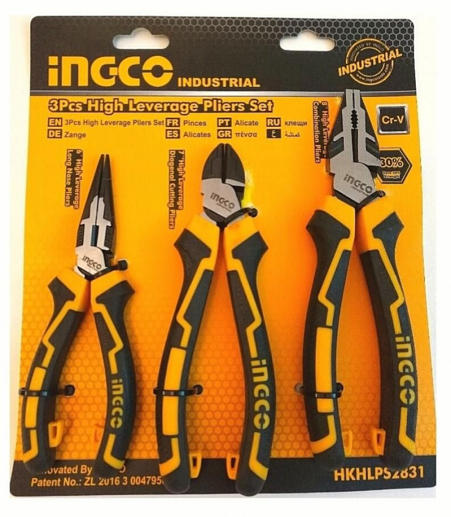 inGCO 3 Pcs high leverage pliers set - tejarra.com