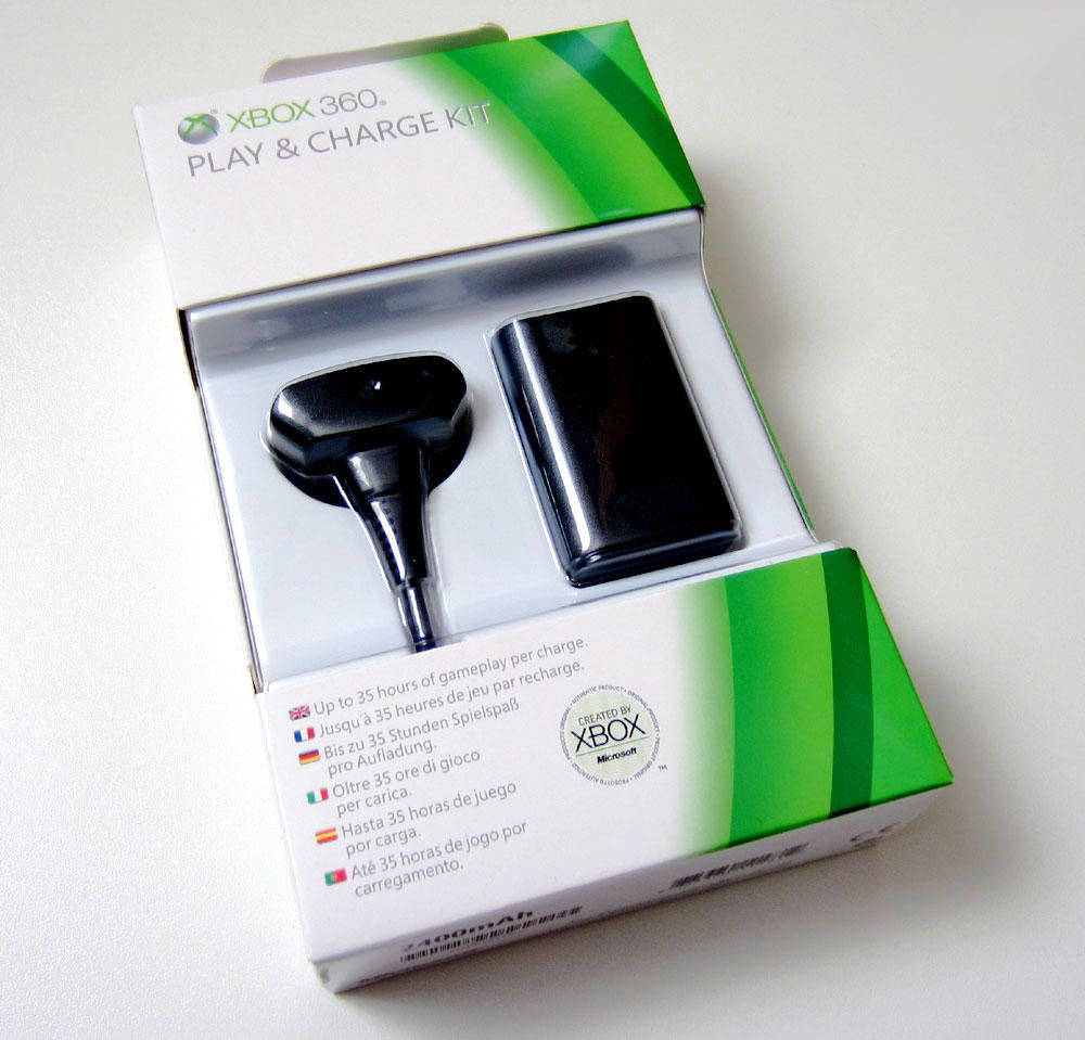 Microsoft Xbox 360 Black Play and Charge Kit - tejarra.com