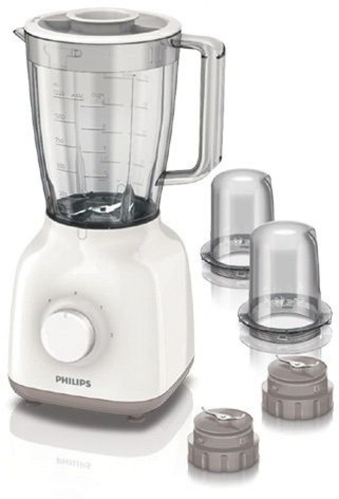Philips HR2113 Daily Collection Blender, 1.5 L Plastic Jar, with 2 Sets ...