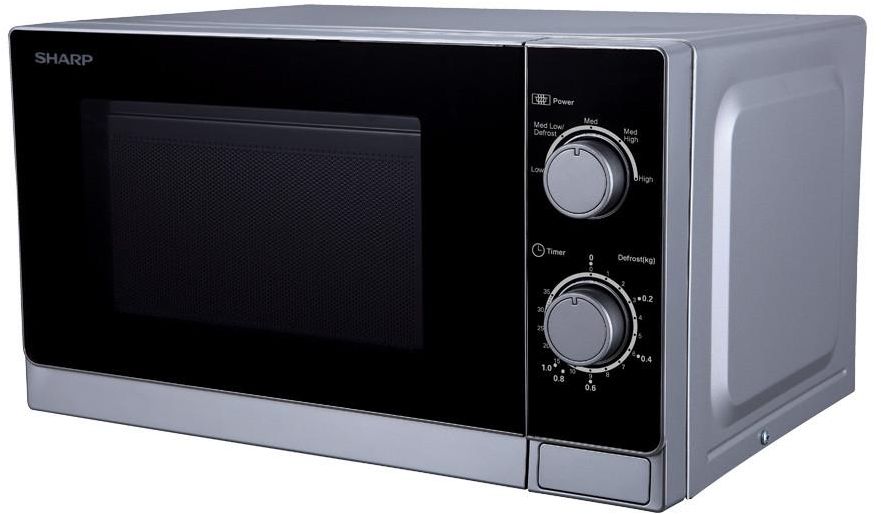 SHARP Microwave 20 Litre , 800 Watt in Silver Color R-20CR(S) - tejarra.com