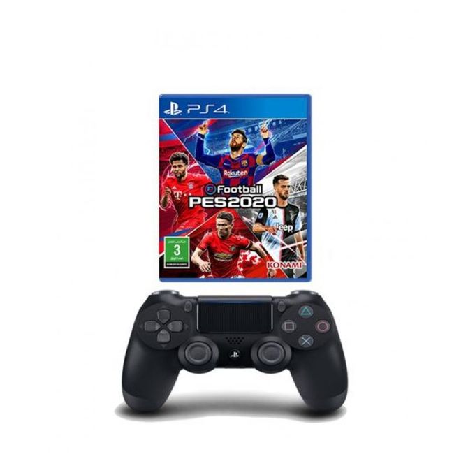 PES 2020 - PS4 - Arabic Version + Dual-shock 4 - Black - tejarra.com