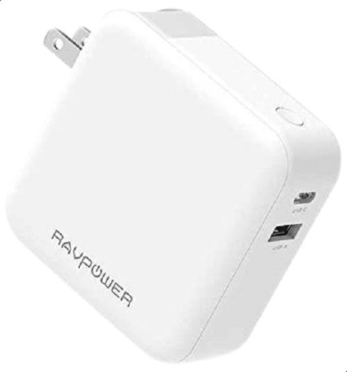 RAVPower RP-PB101 Wall Charger with Power Bank, 5000 mAh - White ...