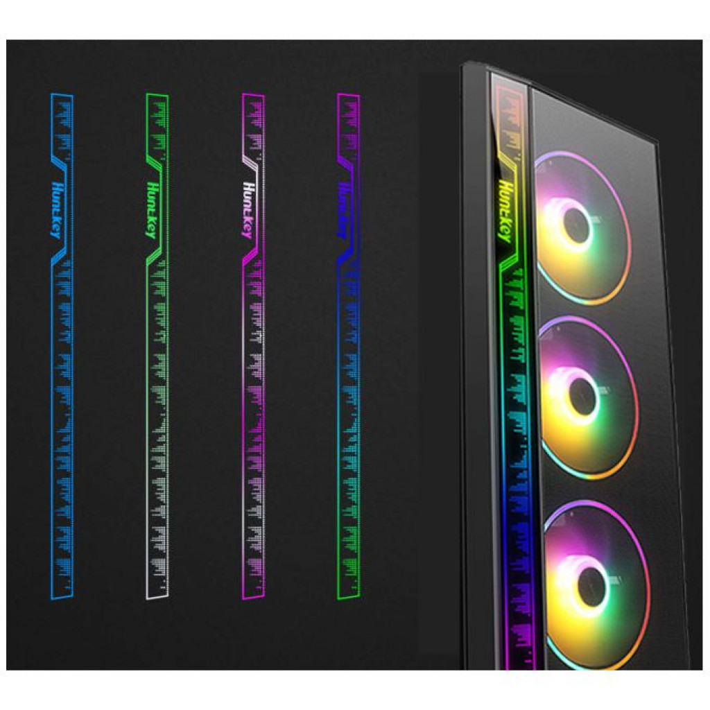 Huntkey GS500R RGB Gaming Case With 4 (Four) Addressable RGB Fans ...