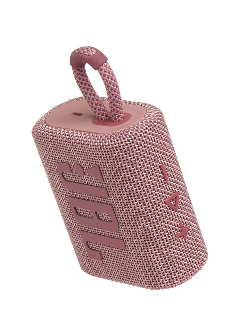 JBL GO 3 Portable Bluetooth Speaker Pink - tejarra.com