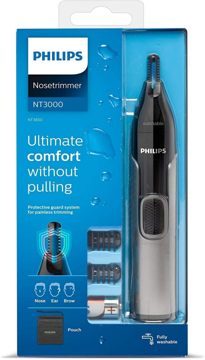 Philips NT3650/16 Nose Trimmer Series 3000, Nose, Ear & Eyebrow Trimmer ...