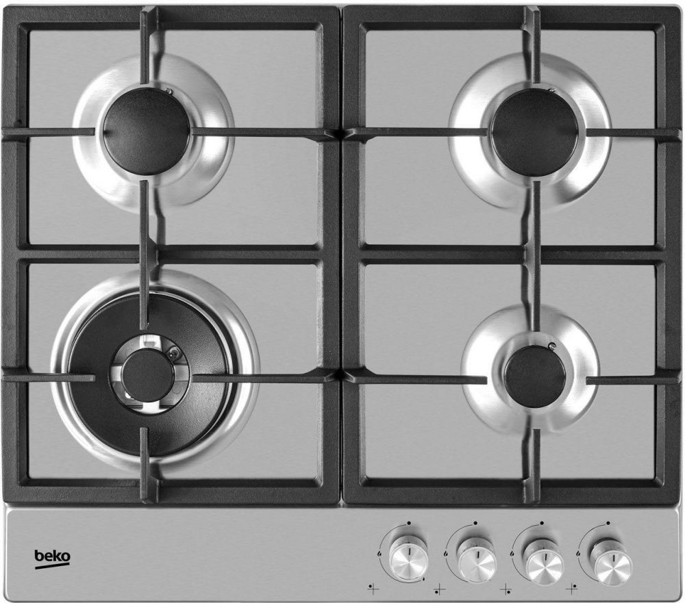 Beko HIAW64225SX Built In Burners Gas Hob Stainless Steel - tejarra.com