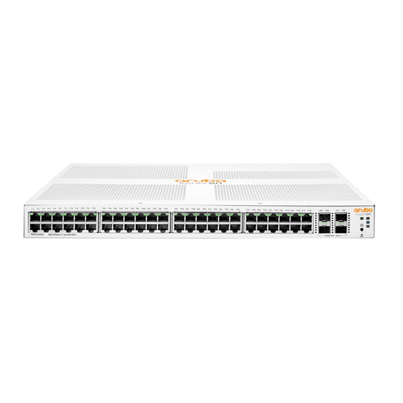 HPE Aruba 48 Port Gigabit ( 48 POE - 370 Watts ) & 4 SFP+ 1/10GbE ports ...