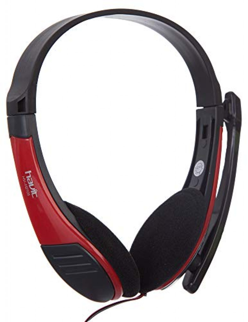 Havit HV-H2105D Headphone with Mic - Red - tejarra.com