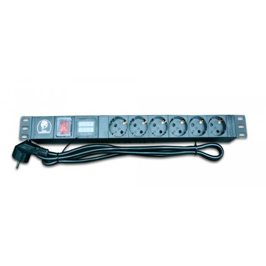 DDS PDU 6 Outlet Germany type with voltage and current dual display ...