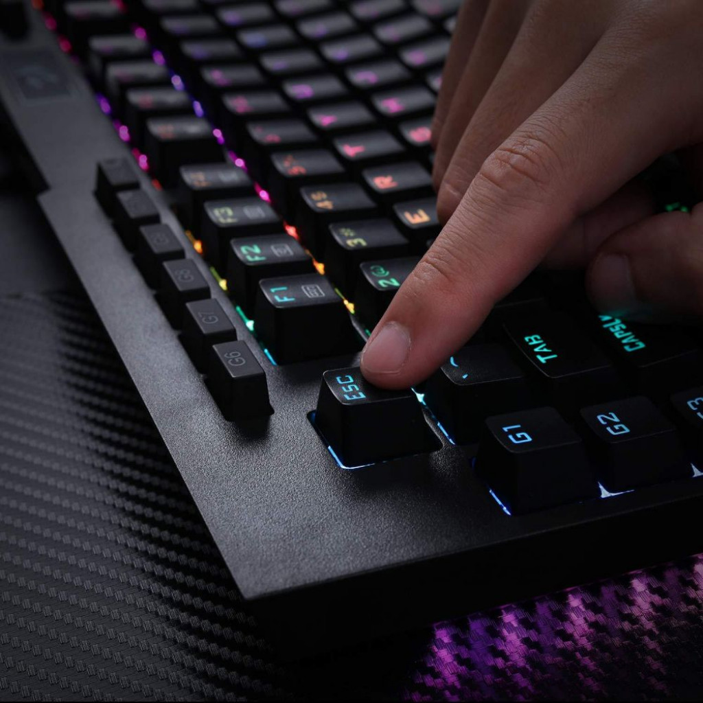 Redragon K586-PRO Brahma RGB Mechanical Gaming Keyboard | Fast Optical Red Switches | English ...