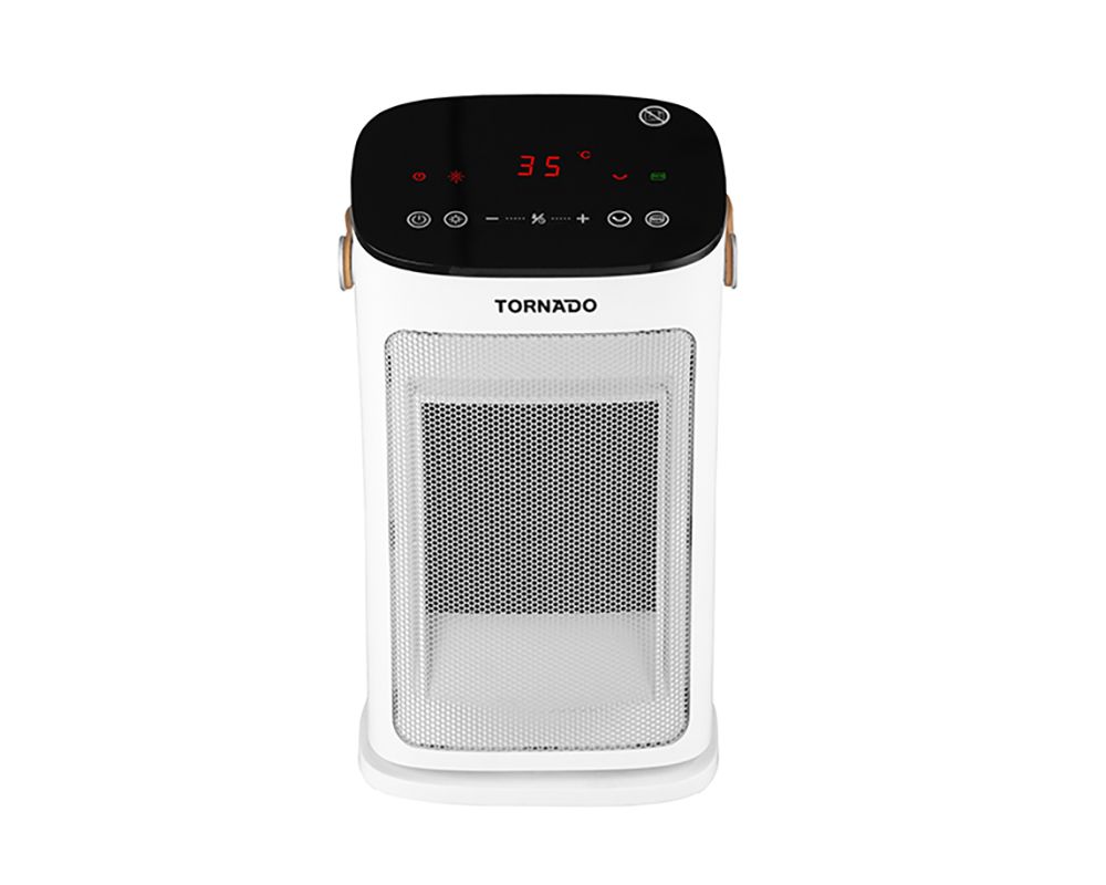 TORNADO Ceramic Heater, 2000 Watt, 12 meter, White TPH-2000T - tejarra.com