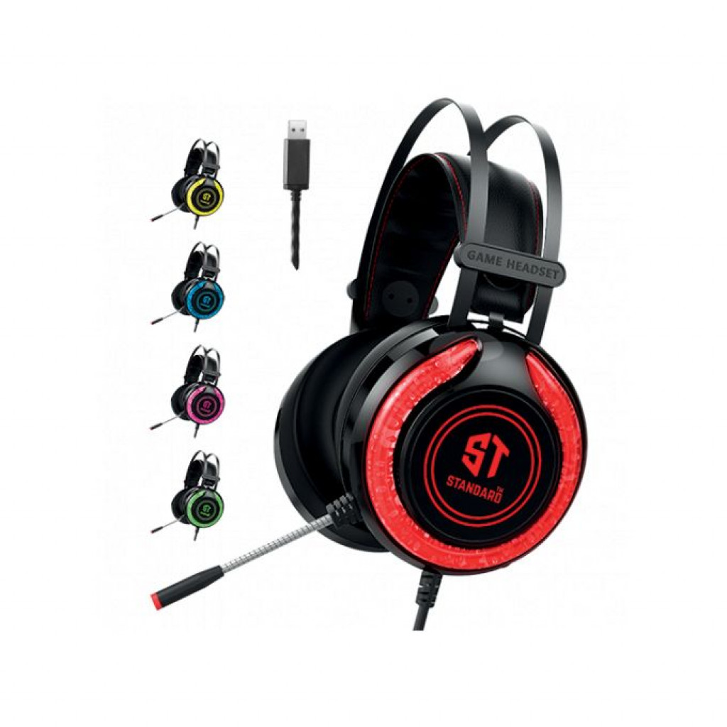 Standard GM-06 Gaming Headphone - Black - tejarra.com
