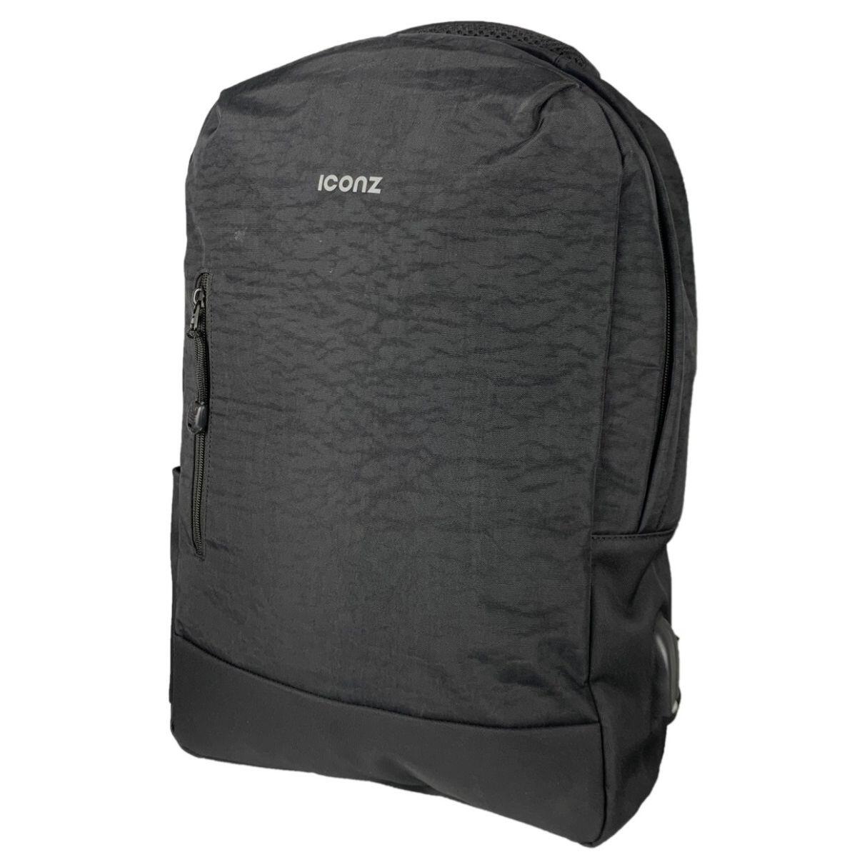 ICONZ Barcelona Laptop Backpack, 15.6 Inch, Black - tejarra.com