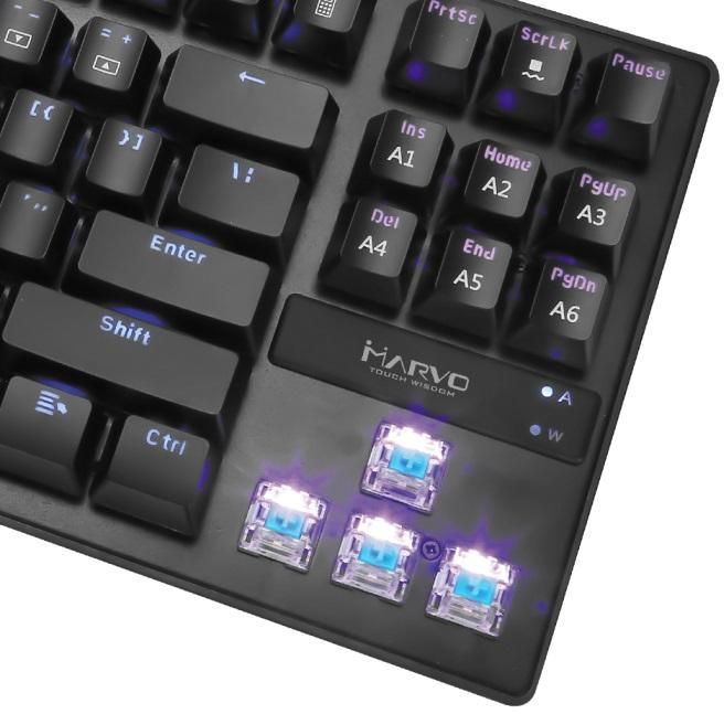 MARVO Scorpion KG901 RGB Gaming Keyboard | Mechanical Blue Switches ...