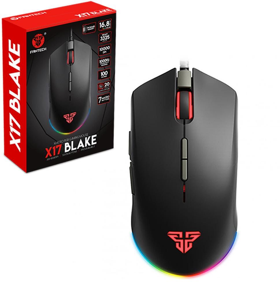 FANTECH BLAKE X17 Gaming Mouse | Optical Sensor 10,000 DPI Pixart 3325 ...