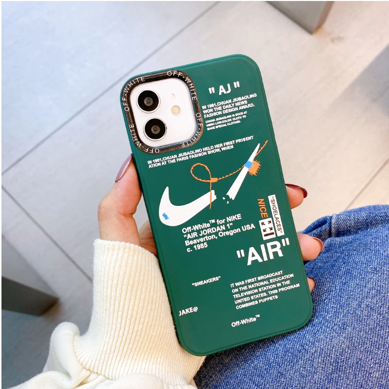 Nike air case for iPhone 12 pro max - Green - tejarra.com
