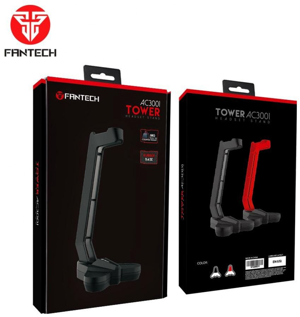 FANTECH TOWER AC3001 Headset Stand [RED] | Rubber Feet | Triangular ...