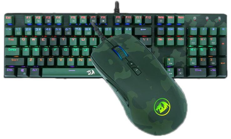 Redragon S108 Wired Camouflage Color Gaming Keyboard And Mouse Combo ...