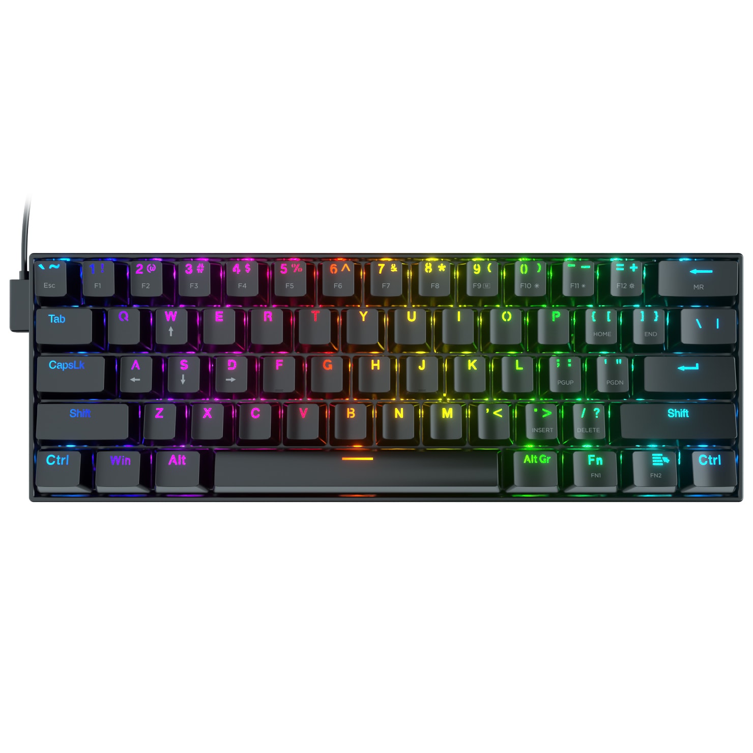 Redragon K630 Dragonborn Mechanical Gaming Keyboard - Black - Red ...