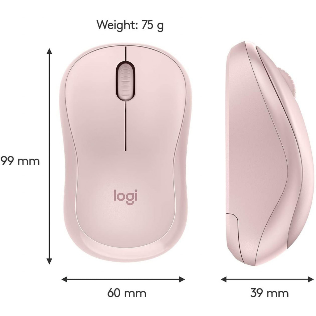 Logitech M220 Silent Wireless Mouse - Rose - tejarra.com