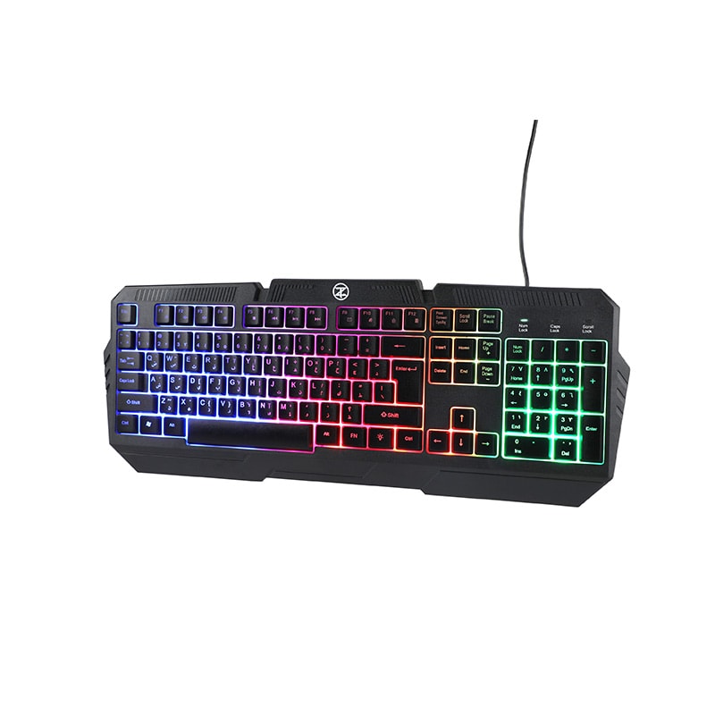 Techno Zone E2 Gaming Membrane Keyboard | Rainbow Backlit Light Effects ...