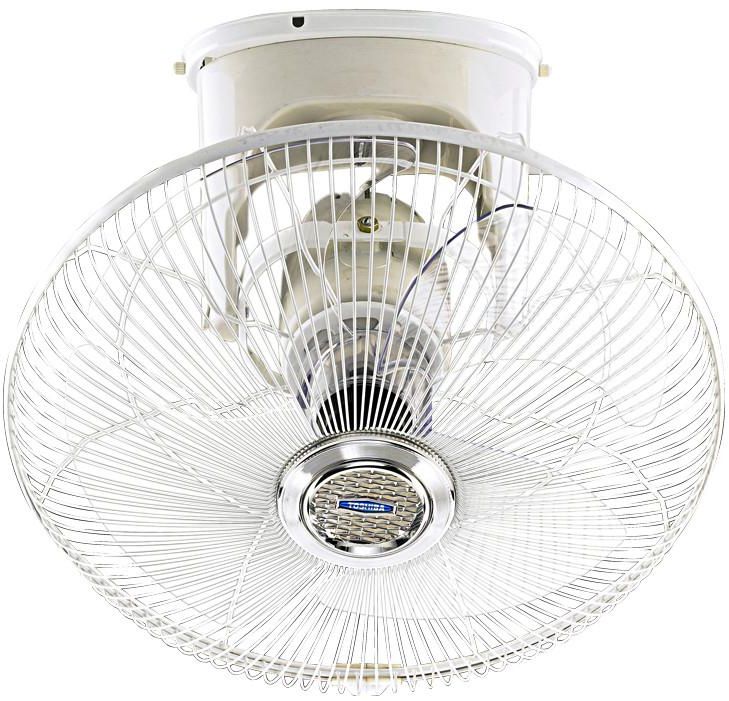 TOSHIBA Orbit Fan 16 Inch With 4 Plastic Blades and 3 Speeds In White ...