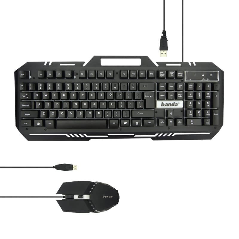 banda USB Gaming keyboard and mouse – KM-77 - tejarra.com